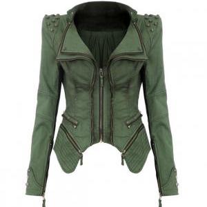 Sharp Power Studded Shoulder Notched Lapel Denim Jeans Tuxedo Coat ...