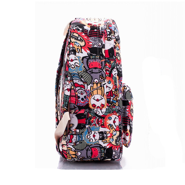 Cartoon Zombie Printed Backpack In Red 0627026 on Luulla