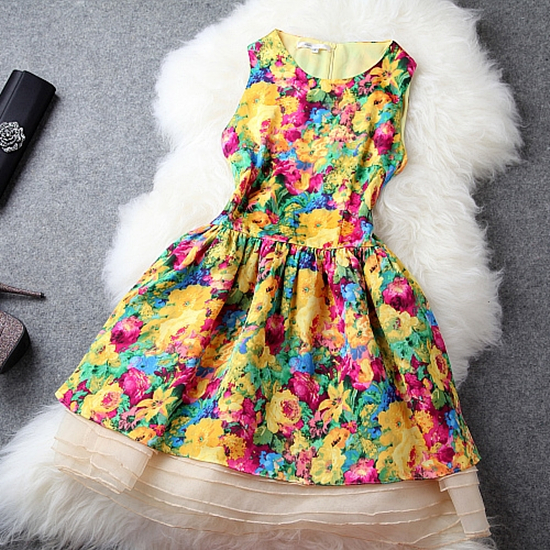 Flora Print Dress on Luulla